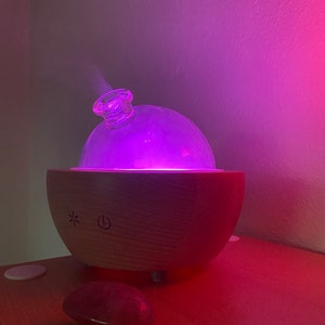 Willow Glass Dome & Wood Grain Diffuser Essential Oil - Etsy