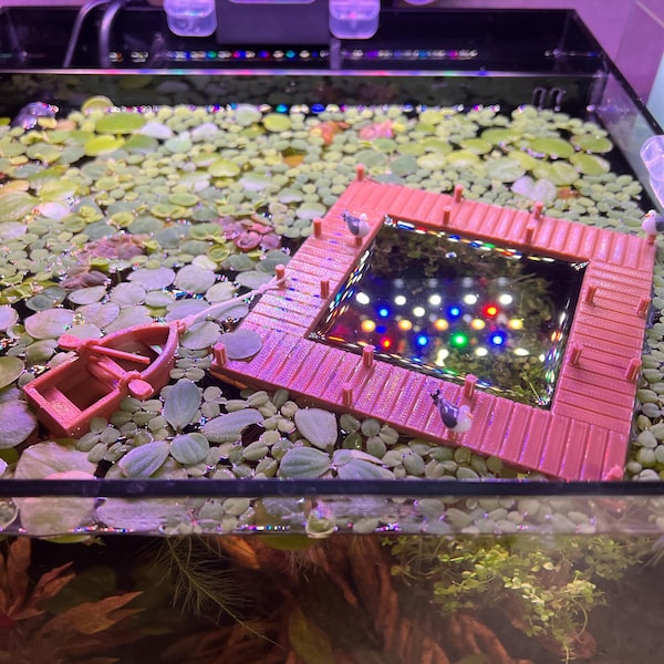 Rowboat Floating Decor | Decorative Aquarium Floater | Water Surface ...
