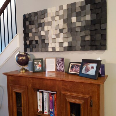 Round Wood Wall Art , Tree Rounds Decor, Holzwand Kunst, Tree Slices ...