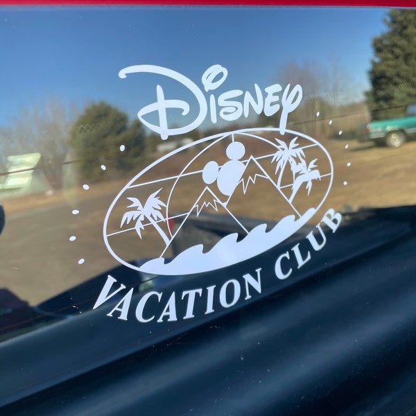 Disney Vacation Club Member Sticker -- Vinyl Car Window Sticker--dvc ...
