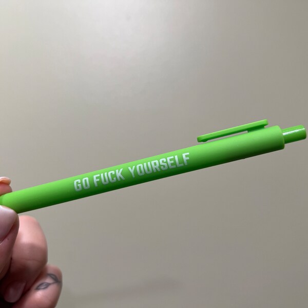 Sweary Offensive Pens, Funny Stationary, Planner Accessories, Pens for ...