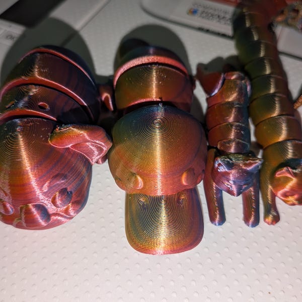 3D-Druckmodelle Flexi Animals STL.3MF PACK +400 artikulierte Dateien ...