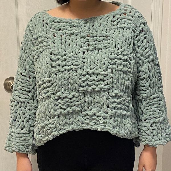 Big Little Crop Top Knitting Pattern - Knitted Top, Crop Top Knitting ...