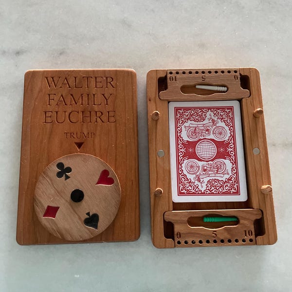Maple Euchre Box: the Complete Kit for Euchre Play | Camping Games | Travel Card Game - Etsy