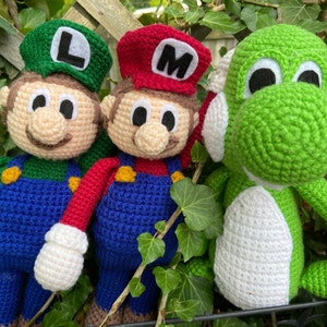 PDF Crochet Pattern 3 Super Mario Bros Crochet Patterns Yoshi, Mario ...