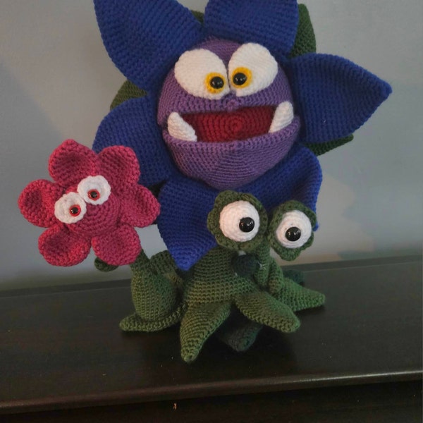 Scary Flower - Amigurumi Crochet Pattern - Halloween - Carnivorous ...