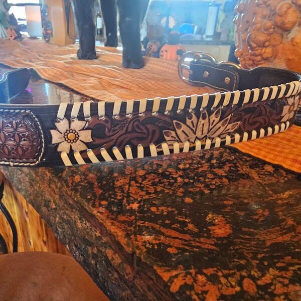 Tooled Leather Wedge Sandals, Western Sandals, Wedding, Prom Shoes - Etsy