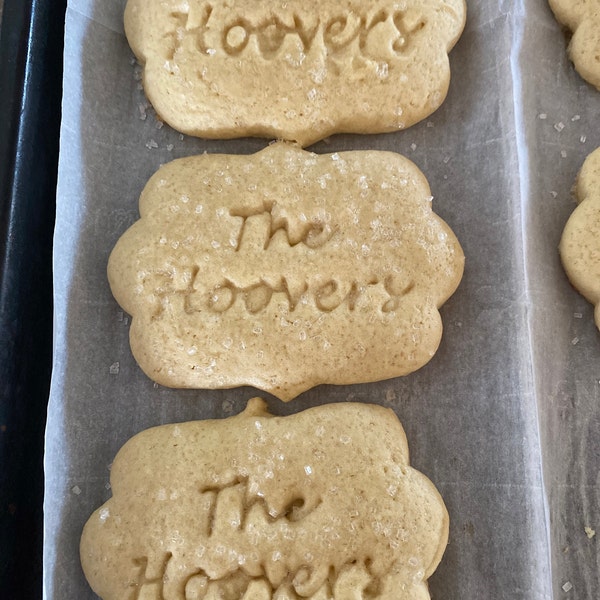 Personalized Plaque Shaped Cookie Cutter With Name Imprint - Etsy