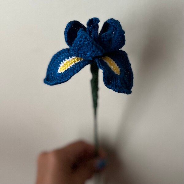 Crochet Iris Flower Pattern: Photo Tutorial (PDF Pattern) - Etsy