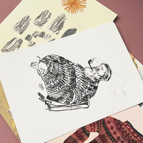 A3 Risograph Print Scottish Crofters the Dawn (scottish Gift, Scotland ...