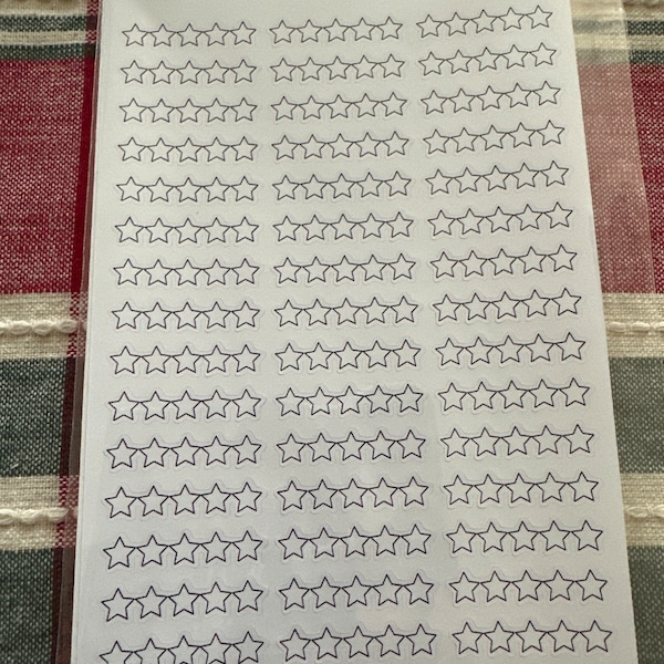 Star Rating Planner Stickers - Book Ratings Planner Stickers - Book ...