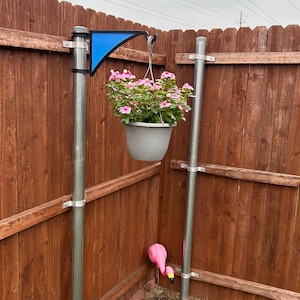 2 PCS Hangs EZ Fence Post Hangers With Ivy Insertsplant Hanger, Garden ...