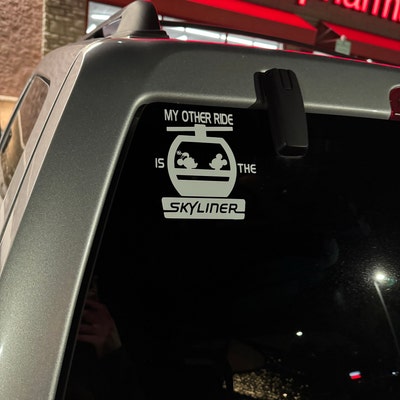 My Other Ride is the Skyliner Decal, Disney Decal, Disney Sticker ...
