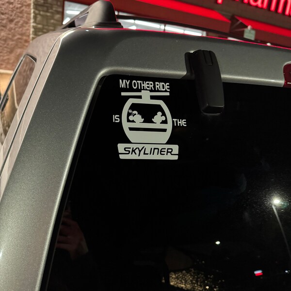 My Other Ride is the Skyliner Decal, Disney Decal, Disney Sticker ...
