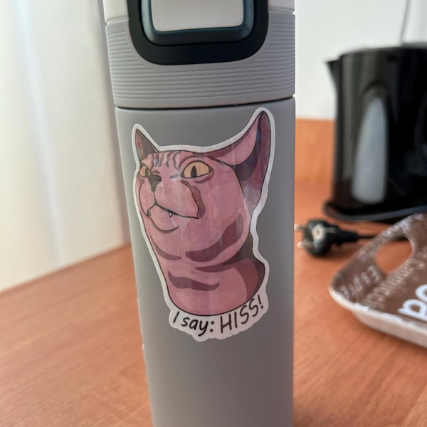 Matte Sticker, Sad Blob-fish Artist,waterproof. - Etsy