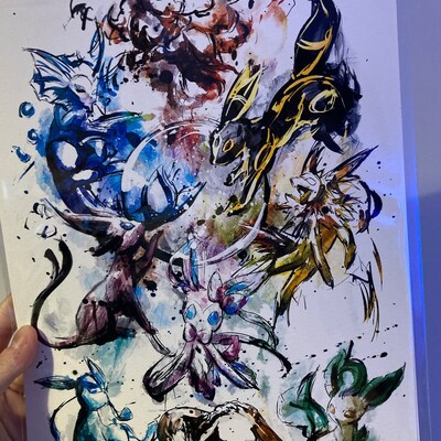 Fanart Print Pokemon Eevee Eeveelutions Fan Art - Etsy