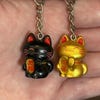 Cat Lucky Cat Good Fortune Keychain Kawaii - Etsy