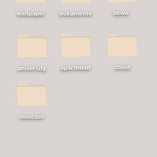 Pastel Desktop Folder Icons, INSTANT DOWNLOAD, Mac Desktop, Back to ...