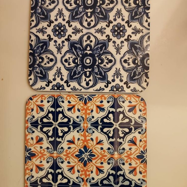 Barcelona Mosaic Coasters - Gaudí Inspired Modernist Trencadís Drink ...