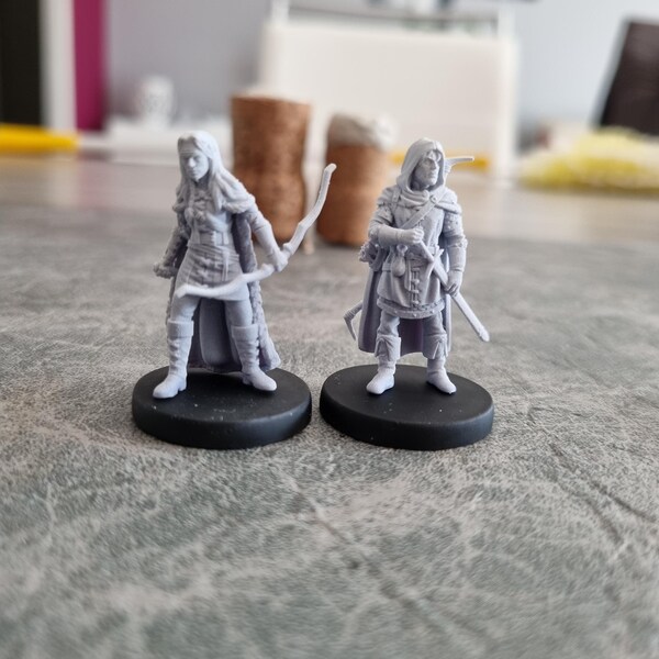 Human Ranger Miniature | Human Fighter Miniature | for D&D 5e ...