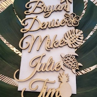 Fish Place Cards, Custom Place Cards, Custom Name Place Card, Gift ...