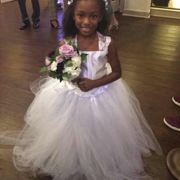 Black Flower Girl Dress. Vintage Dress. Mini Bride Dress With Lace ...