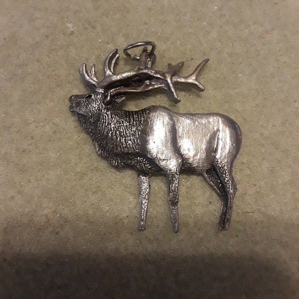 Bugling Bull Elk Jewelry Pendent - Etsy