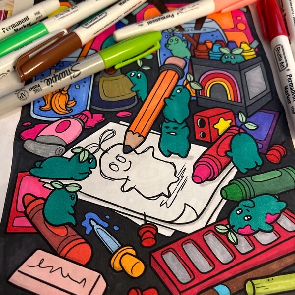 Color by Number Spooky Houses - Digital Halloween Coloring Pages ...