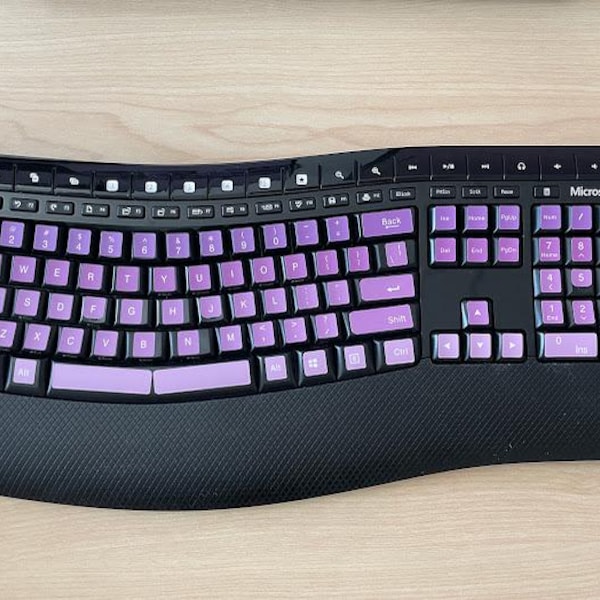 Rainbow Gradient Mechanical Keyboard Sticker: 3M Vinyl Decals - Etsy