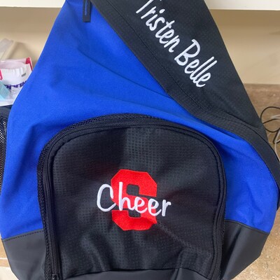 Personalized Large Sling Backpack,monogrammed Cheer Bag,custom Cheer ...