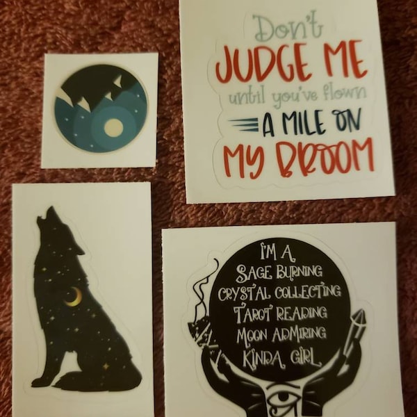 Any 3 Sticker Pack, Sticker Pack, Choose Any 3 Stickers, Custom Sticker ...