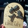 Dragon Personalized Library Sign, My Library Sign, Book Sign, Bookish ...