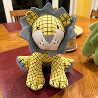 Larry Lion Toy Sewing Pattern PDF, Stuffed Lion Pattern, Stuffed Animal ...