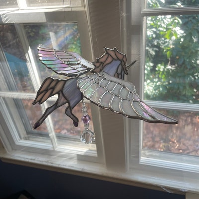 Stained Glass Dragon Flying Mobile Pattern - Etsy