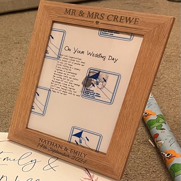 First Christmas Together Personalised Photo Frame, Christmas Gift for ...