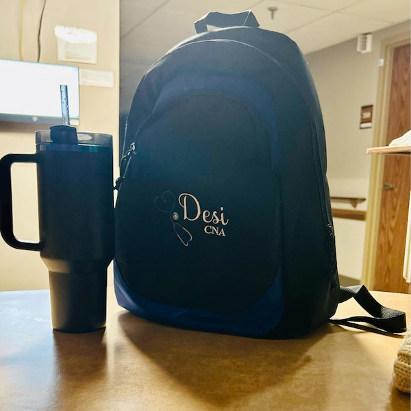 Personalized Nurse Backpack Custom Embroidered RT Respiratory Therapist ...