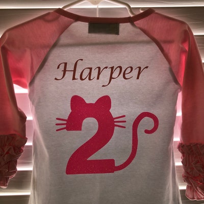 2 Cat SVG File 2nd Birthday SVG Cat SVG Second Birthday Kitty Cat Party ...