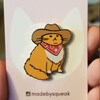 The Original Cowboy Cat Enamel Pin - Meowdy! - Etsy