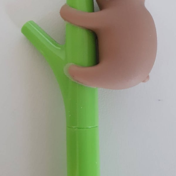 Cute Sloth Bamboo Pen, Animal Gel Pen, Japanese Kawaii Stationery ...