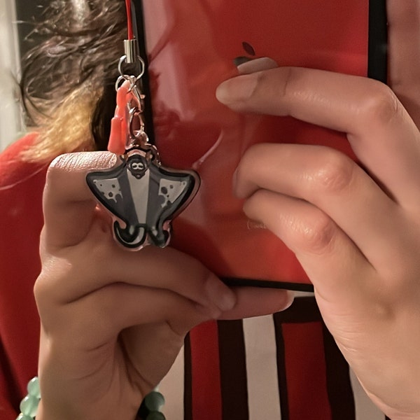 Big Man Deep Cut Splatoon 3 Phone Charm Strap Keychain Sparkle Epoxy - Etsy