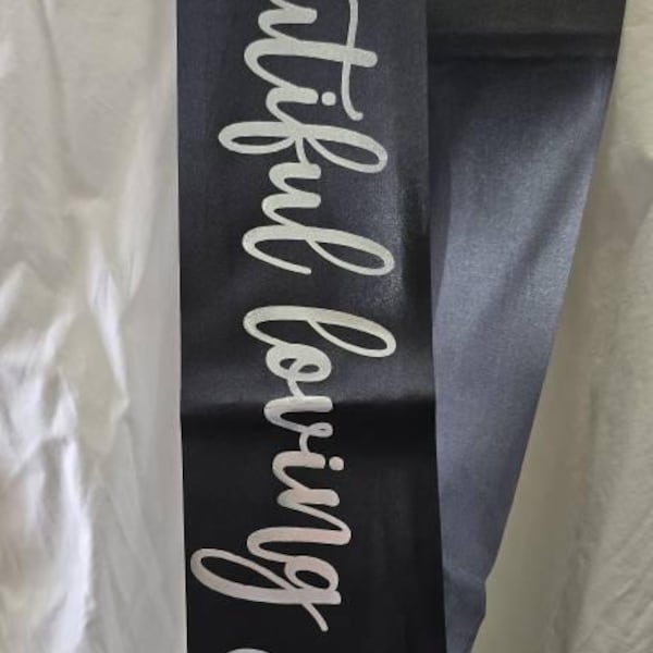 Personalized Satin Sash - Pageant Sash - Personalized Sash - Birthday ...
