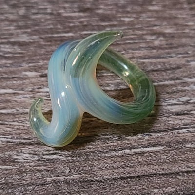 Glass Ring Blown Glass Jewelry Rings Pinky Ring Handmade Sister Gift by ...