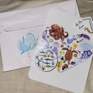 Blue Ocean Sea Creatures Glass Can Marine Biology Gift Save the Sharks ...