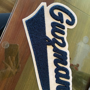 Custom Chenille Script Name Letterman Jacket Patch MADE IN USA - Etsy