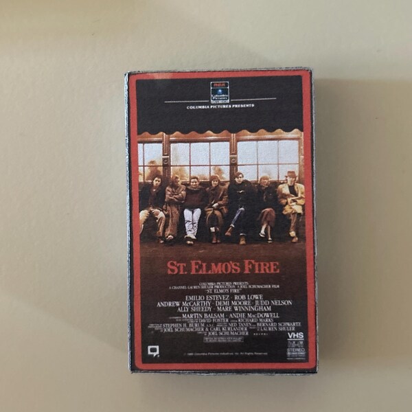 Retro VHS 90's Movies Mini Magnets Classic Cult Movies VHS Tape Covers ...