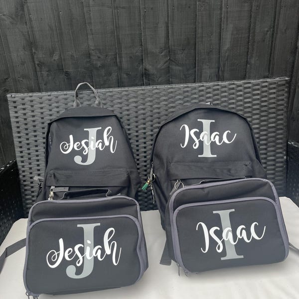 Personalised 9 Litre Backpack Water Bottle Lunch Bag Pencil Case Back ...