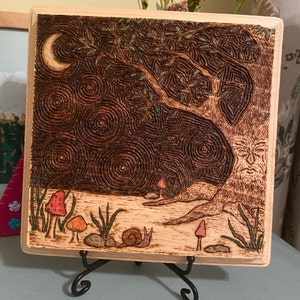 Fairy Tale Cottage Fairy Cottage Pyrography Folk Art - Etsy