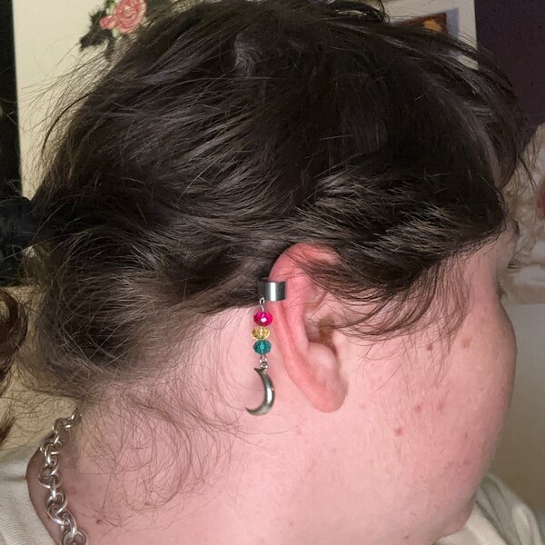 D20 Mini Dice Ear Cuff | Geek Earrings | Dnd Jewelry | Gift for Her ...