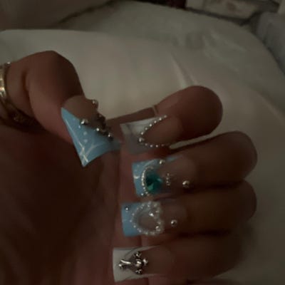 DUCK FLAMIN CHROME / Press on Nails Duck - Etsy