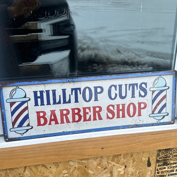 Personalized Barber Shop Sign, Custom Barber Sign, Hair Cut Sign, Hair ...
